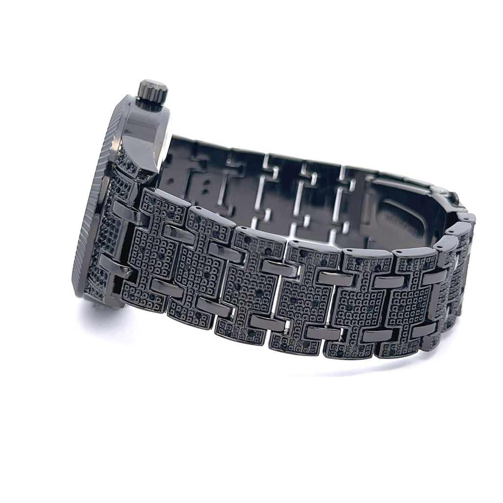 CAELUM HIPHOP BLACK METAL ICED OUT MENS WATCH I 563073 – Watches ...