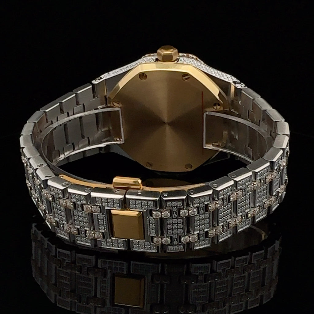 CONCORDE STEEL TWO TONE GOLD MOISSANITE WATCH ICED OUT I 5900242 ...