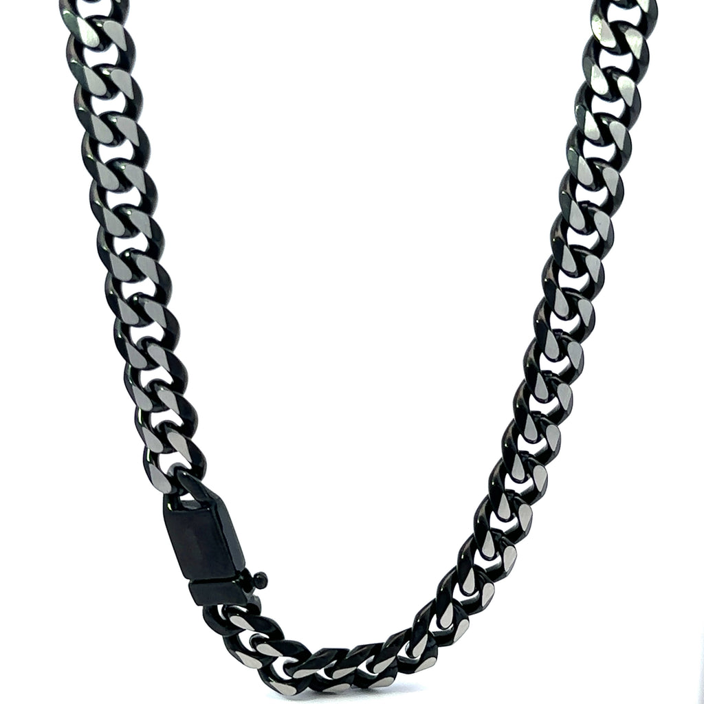 QUINLAN STEEL BLACK ICED OUT CHAIN | 9311591 – Watches International, LLC