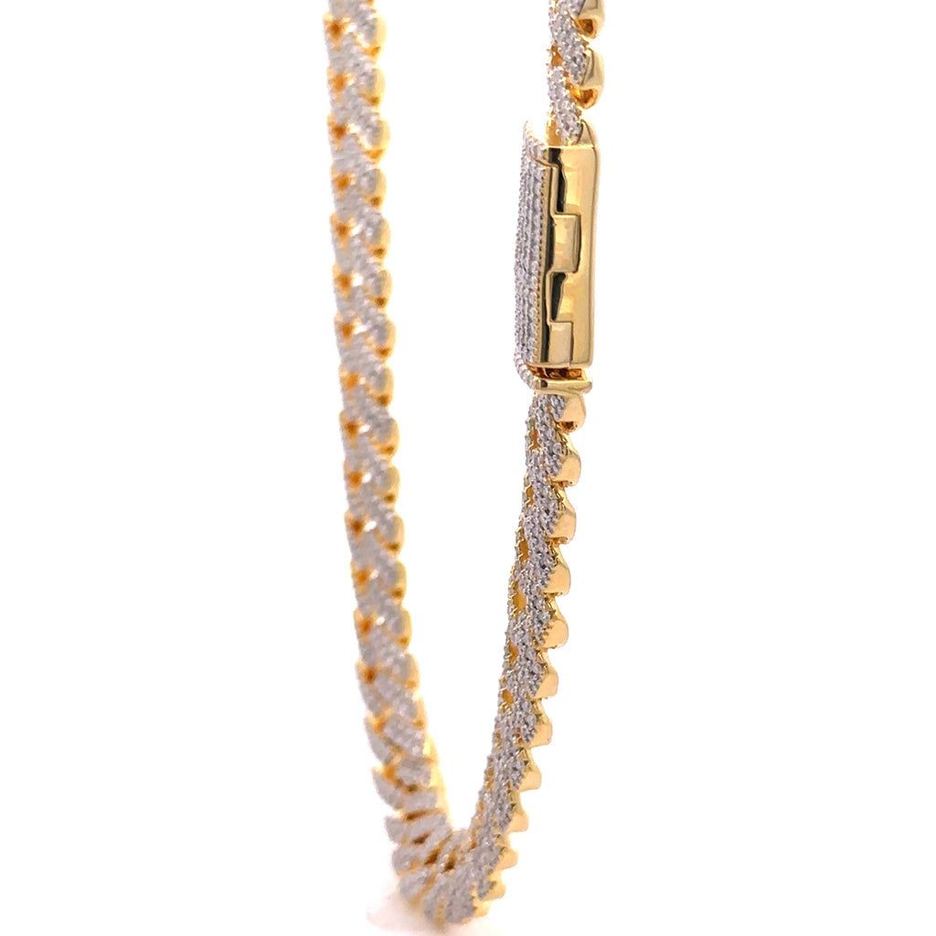 RENAZA 10MM GOLD MOISSANITE ICED OUT CUBAN I 994462 – Watches ...