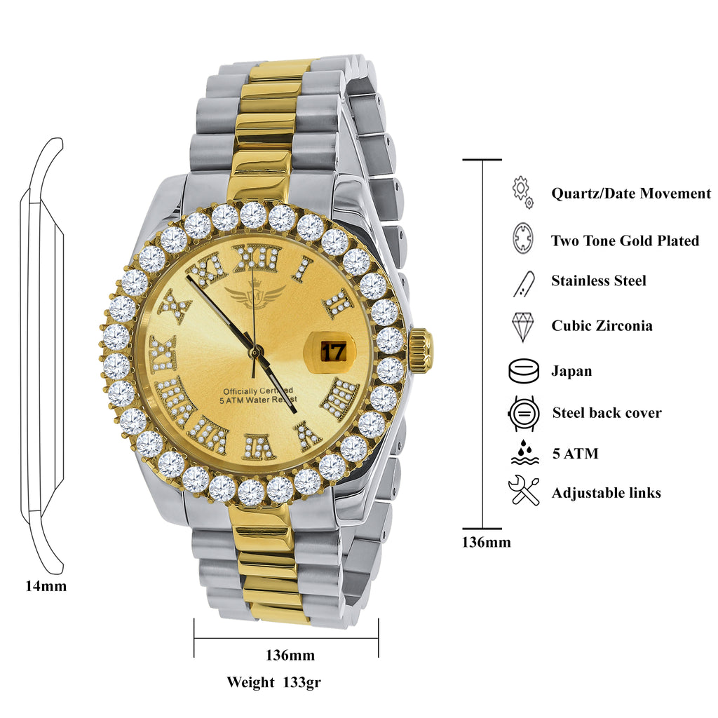 OVERLORD Steel CZ Watch | 5303517 – Watches International, LLC