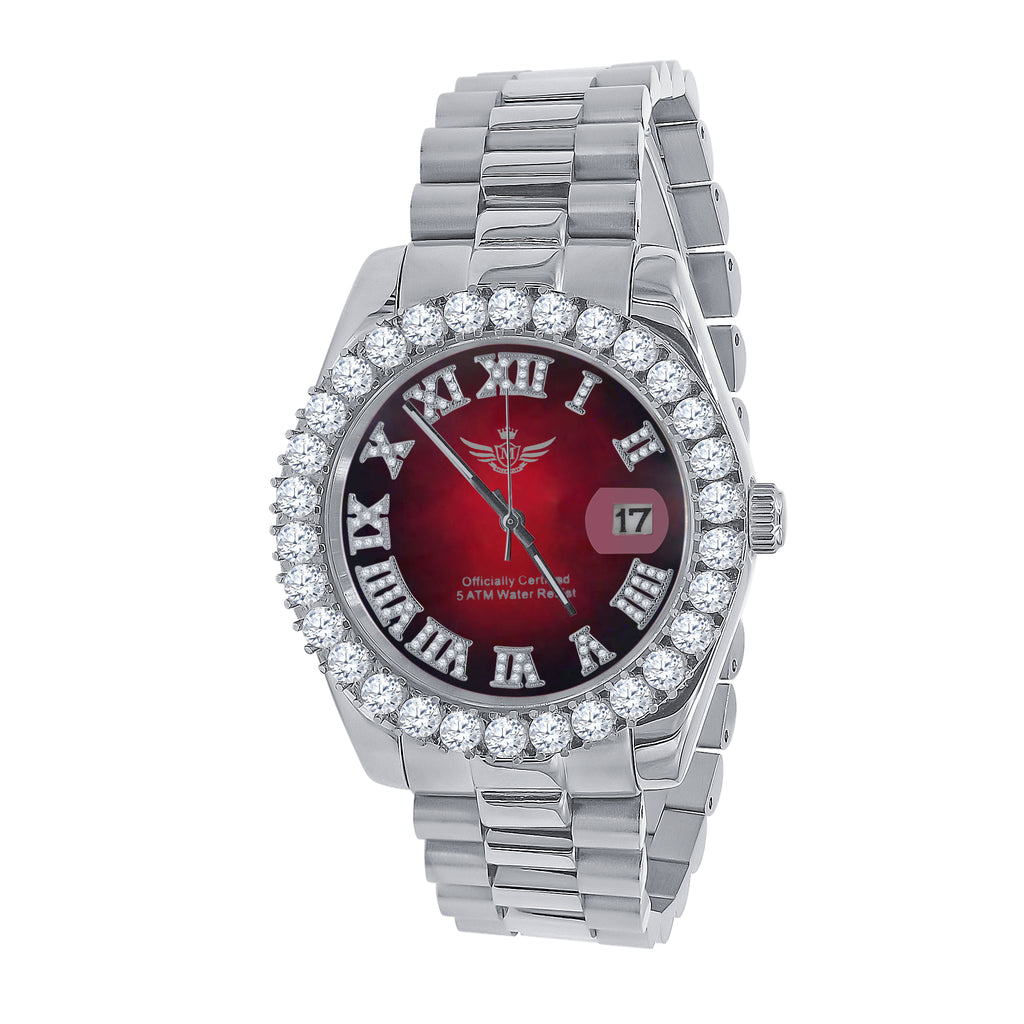 OVERLORD STEEL CZ WATCH | 5303559 – Watches International, LLC