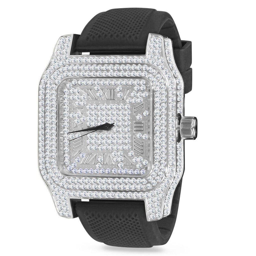 IceMaster Full Ice Silicone Rhodium Watch 561021 – Watches ...