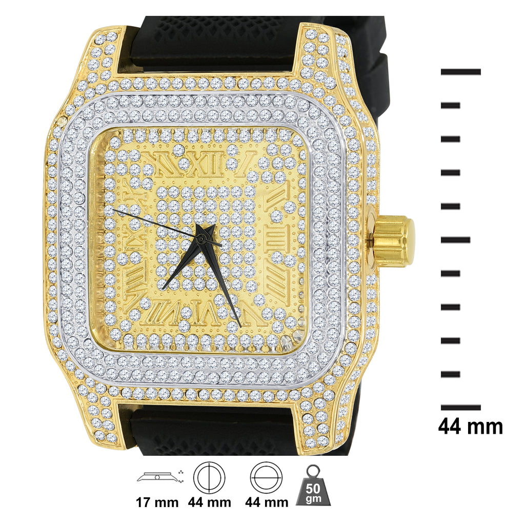 IceMaster Full Ice Silicone Rhodium Watch 5610271 – Watches ...